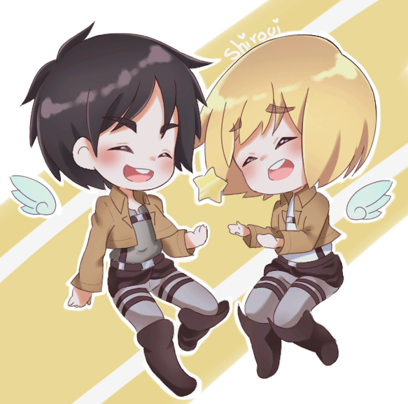Eren & Armin AOT (Angels) - ibisPaint