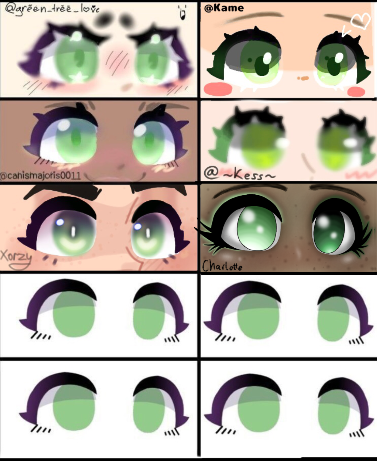 Green Gacha eye Collab2 - ibisPaint