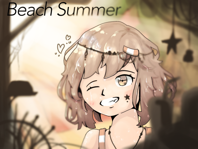 beach summer - ibisPaint