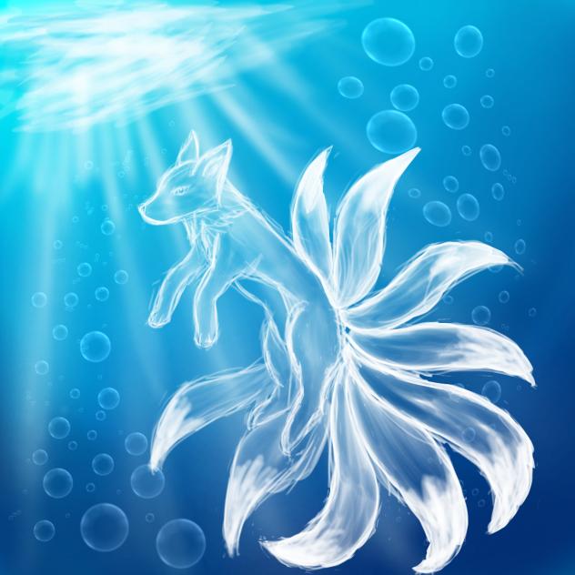 water kitsune - ibisPaint