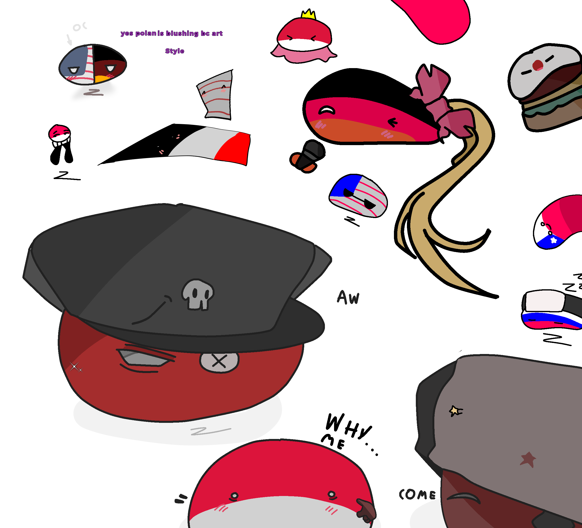 I drew a bunch of abominations - ibisPaint