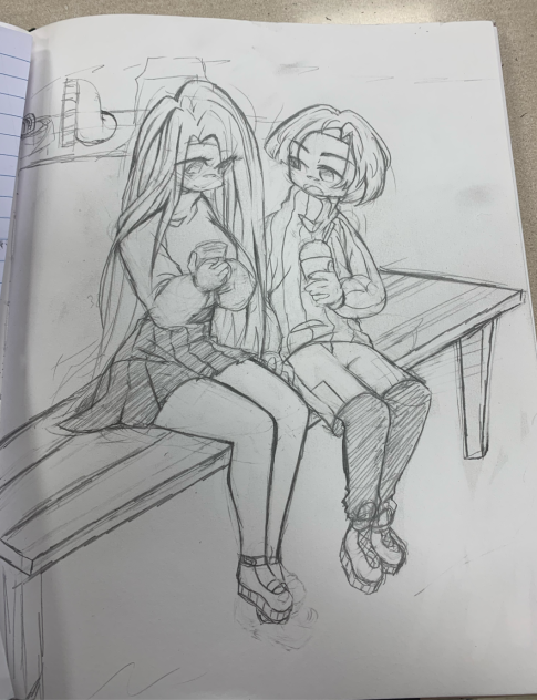 Ayako and her brother - ibisPaint