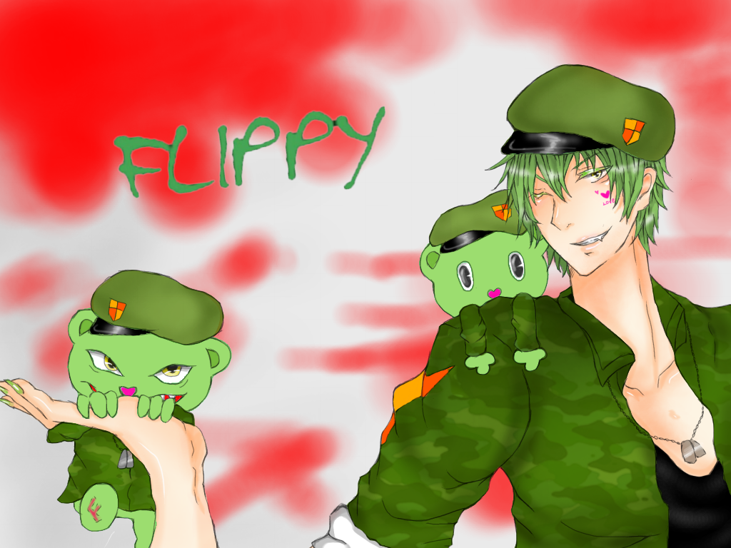 HTF【ダブルFLIPPY＆擬人化FLIPPY】 - ibisPaint