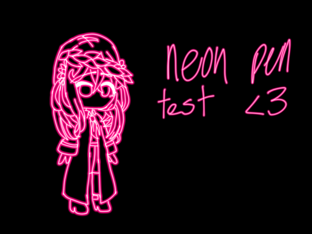 neon pen test - ibisPaint