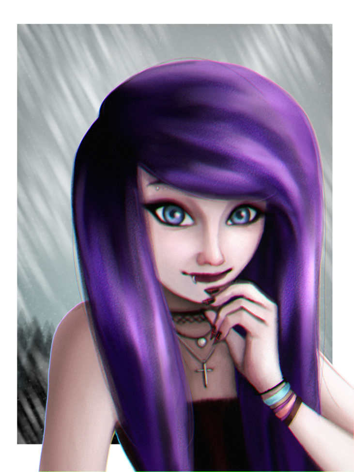 Ebony Dark'ness Dementia Raven Way - ibisPaint