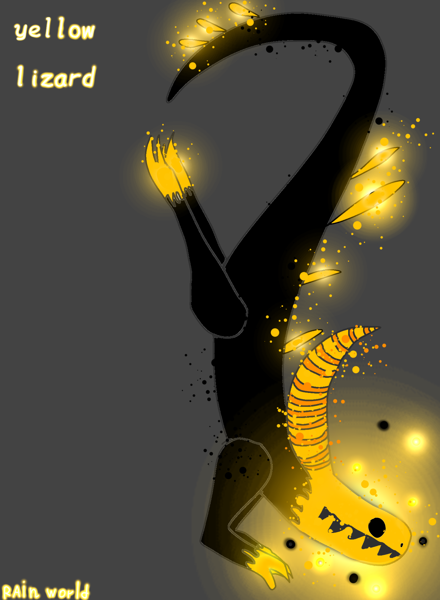 Yellow lizard - ibisPaint