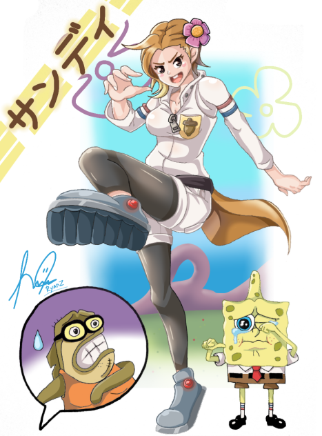 Sandy Cheeks Fanart (Fix) - ibisPaint