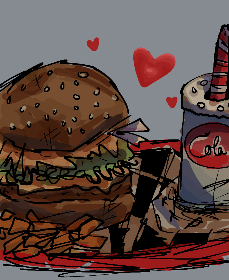 bored burger 🍔 - ibisPaint