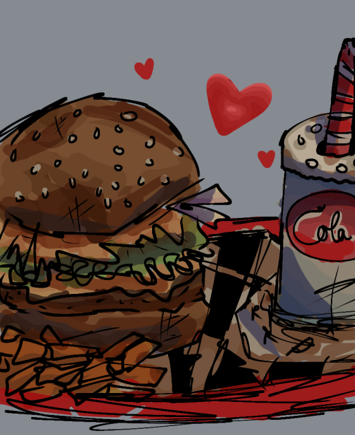 bored burger 🍔 - ibisPaint