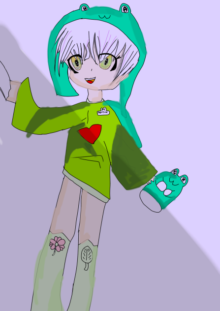 frog human cute - ibisPaint