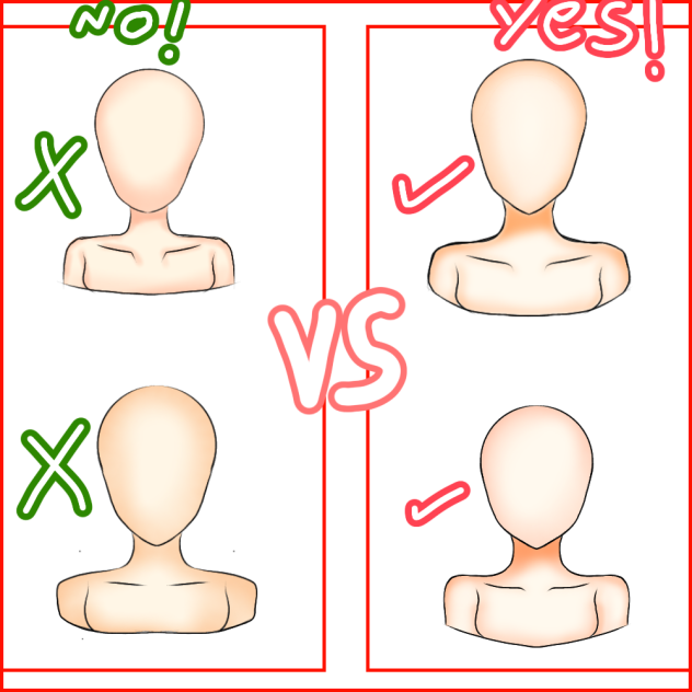 How to draw the head and shoulders - ibisPaint