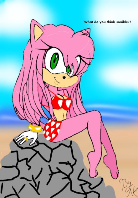 Amy rose swimsuit - ibisPaint