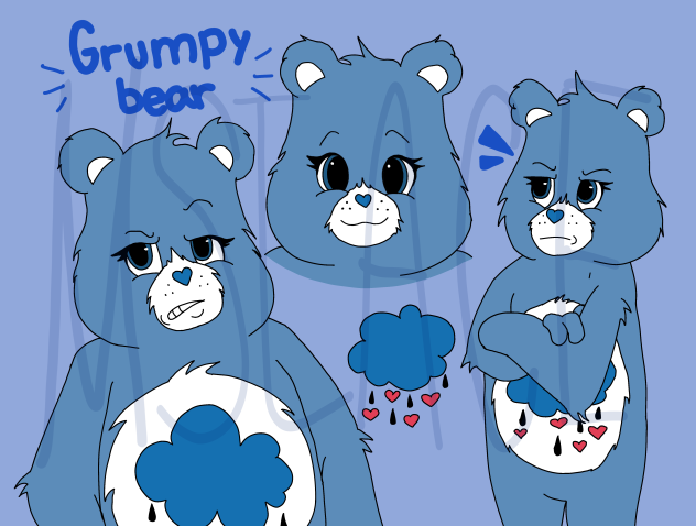 Grumpy Bear from care bears - ibisPaint