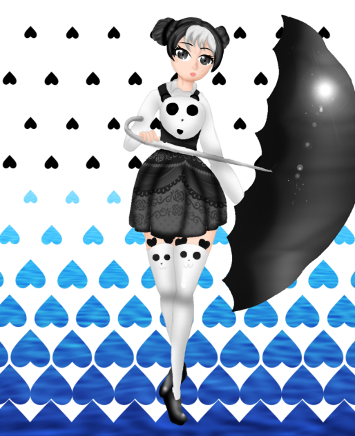 Sophie the panda obsessed girl - ibisPaint