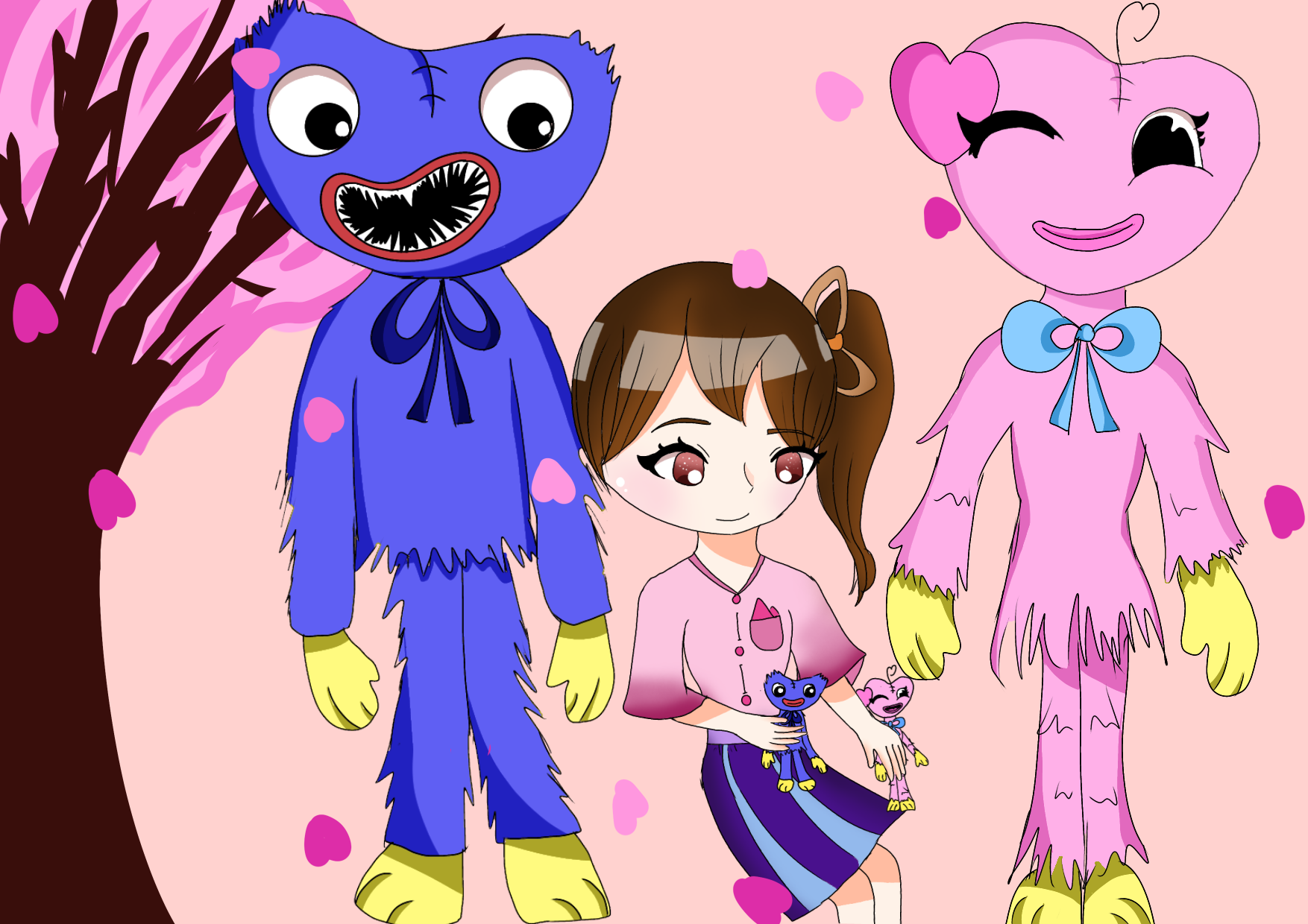 Huggy&Kissy poppy play time - ibisPaint