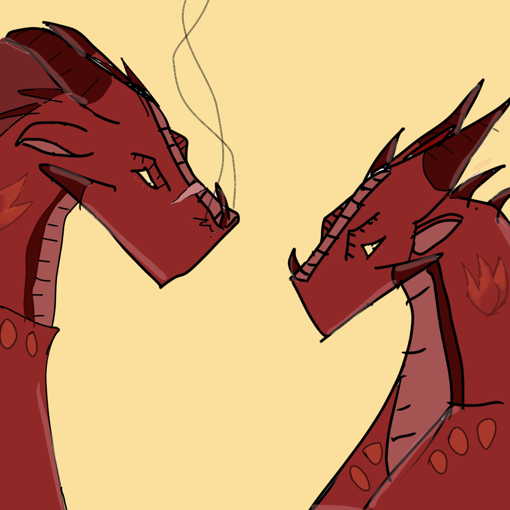 Two brothers… or.. is it the same dragon - ibisPaint
