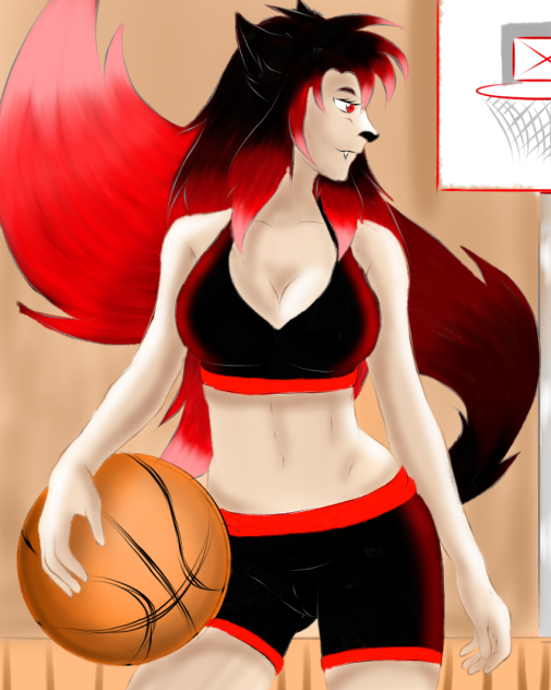 Luna Hellhounds Basketball portrait - ibisPaint