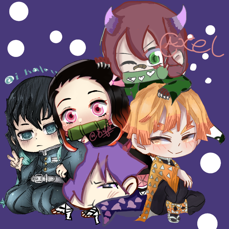 demon slayer collab - ibisPaint