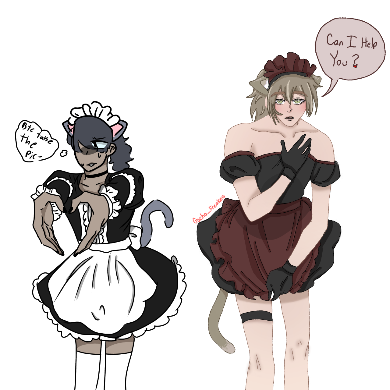 Cat Maid Collab With Koy - ibisPaint