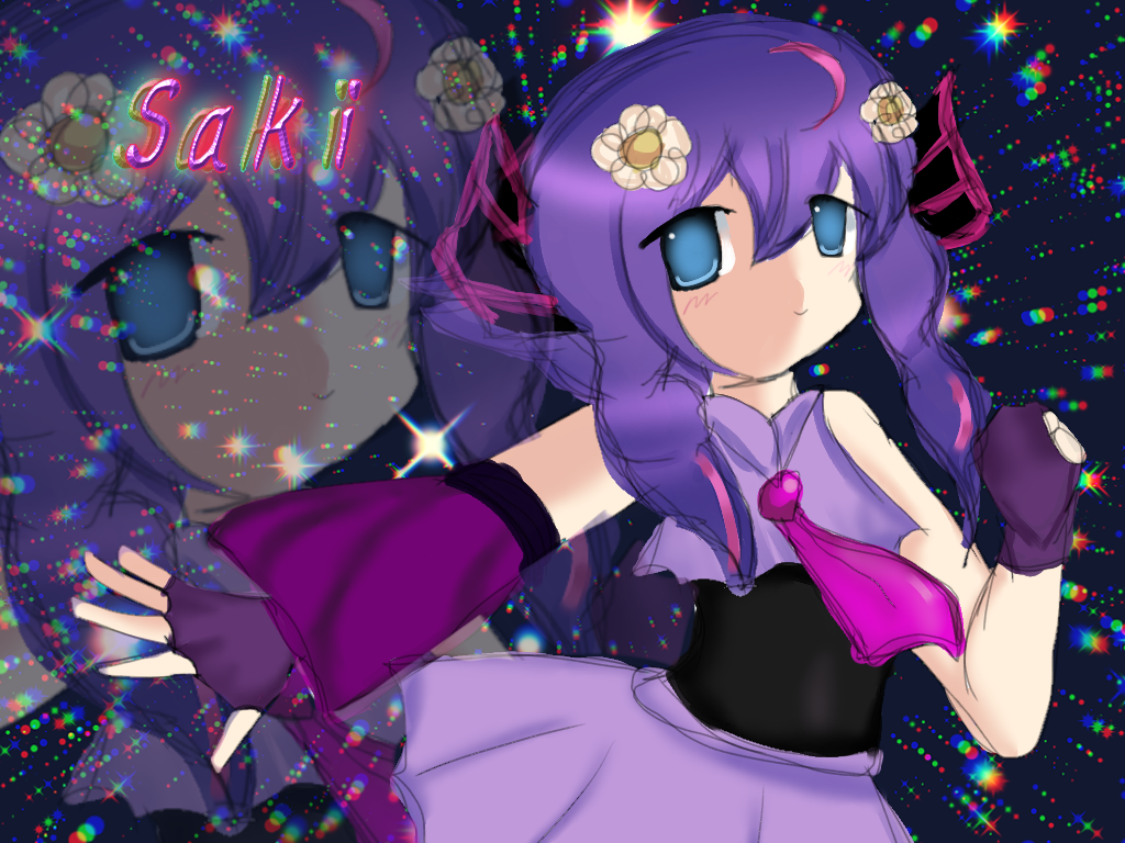 Saki - Shout out to my friend! - ibisPaint