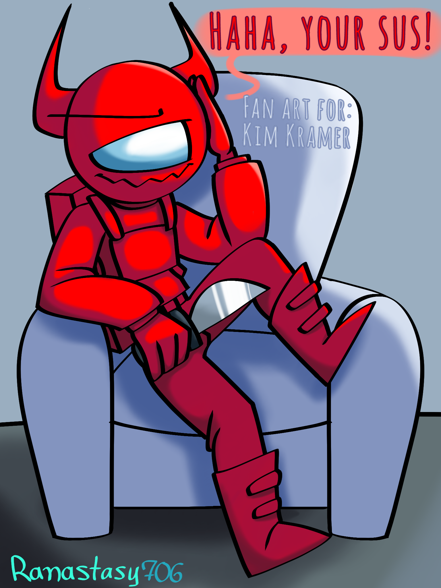 Haha, your sus fanart - ibisPaint