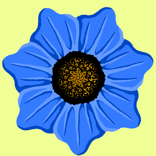 Blue Flower - ibisPaint