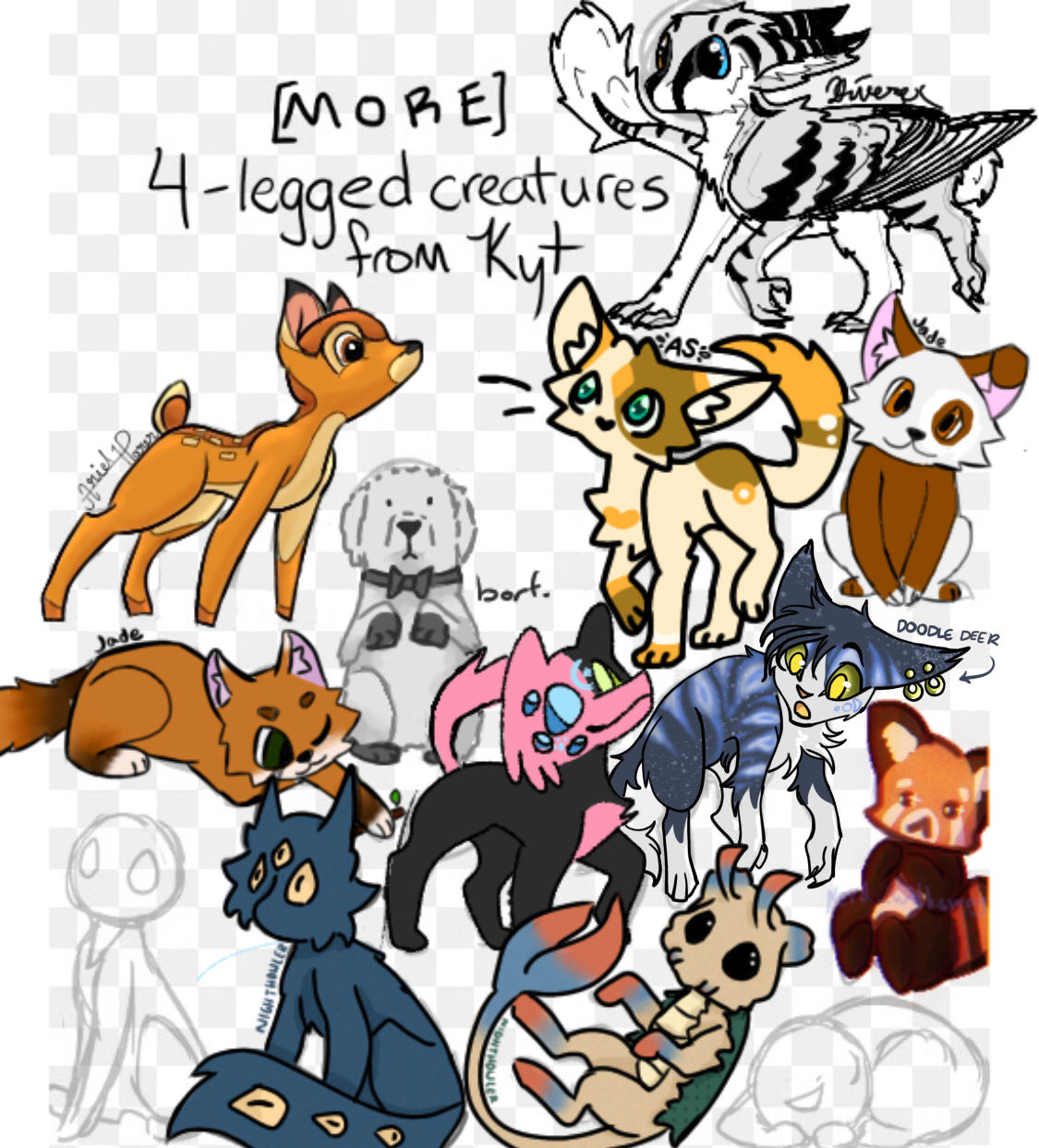 4 legged collab with @Nighthowler - ibisPaint