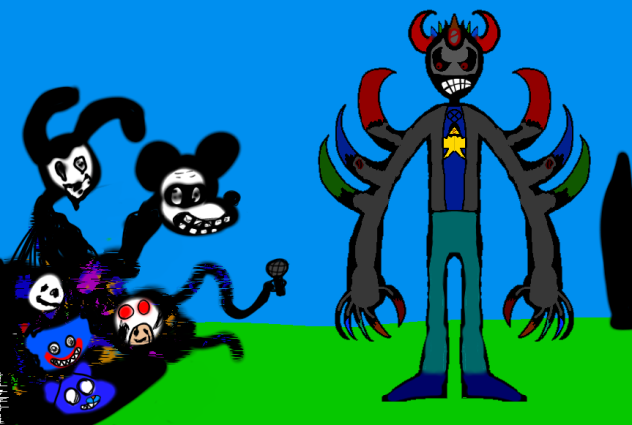 Omega VS the darkness from Pibby - ibisPaint