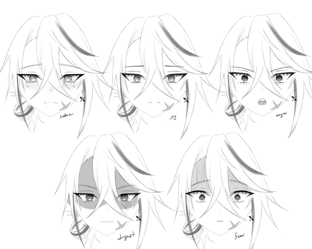 5 emotions - ibisPaint