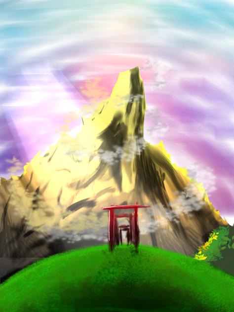 mountain hill - ibisPaint