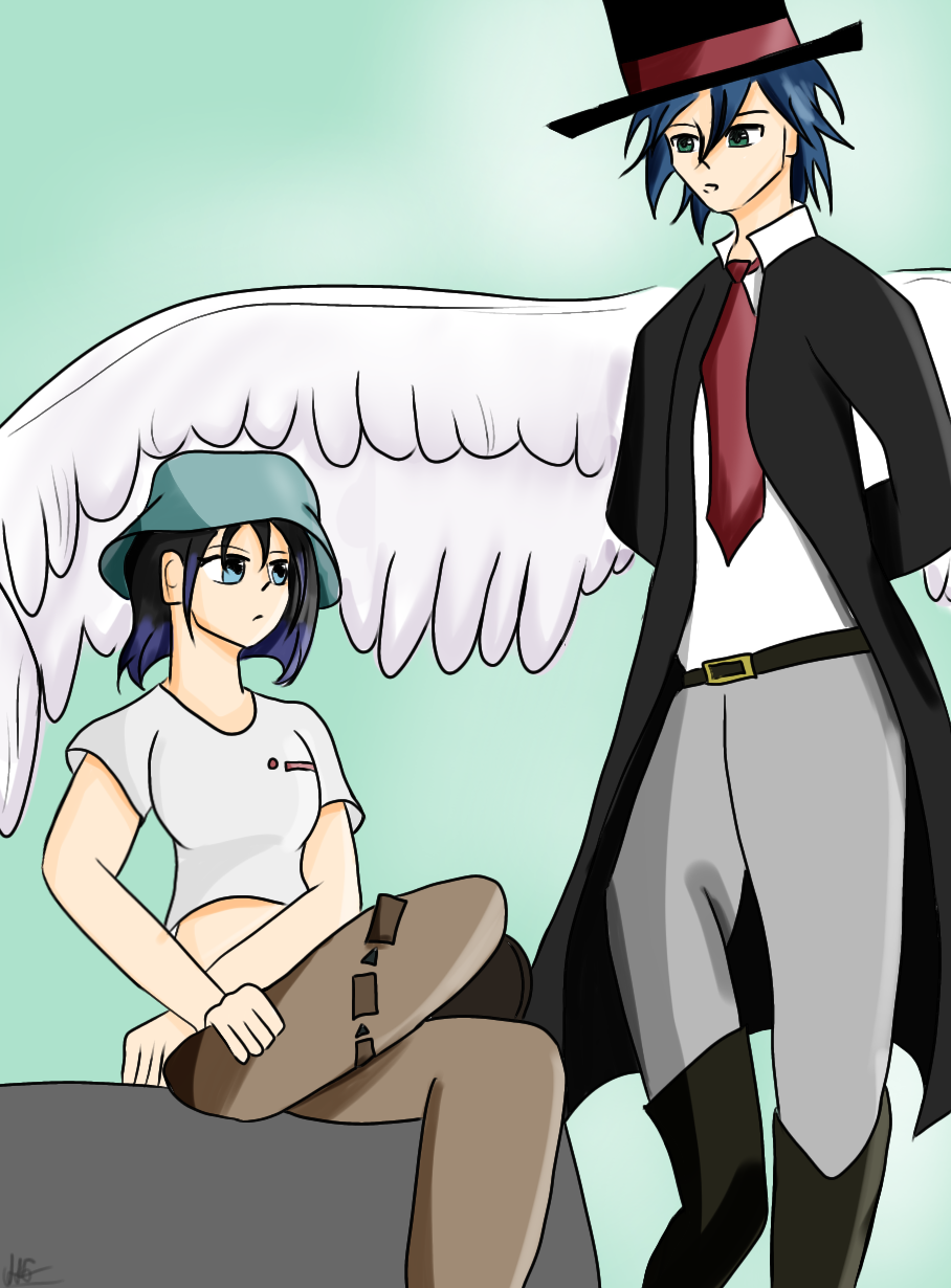 Akira and Mr. E - ibisPaint