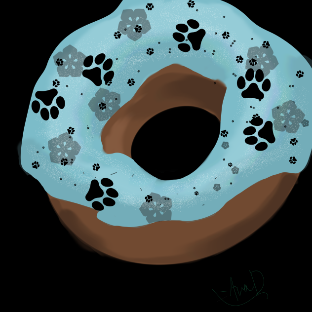 paw doughnut - ibisPaint