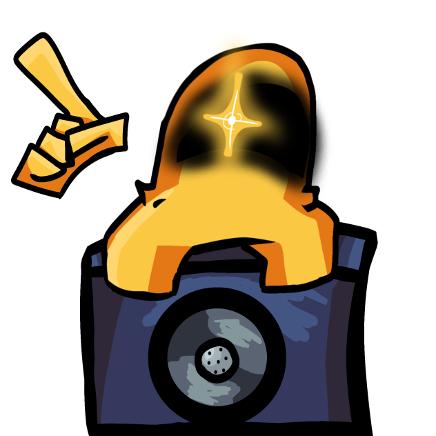 Yellow Crewmate Speaker Pose - ibisPaint