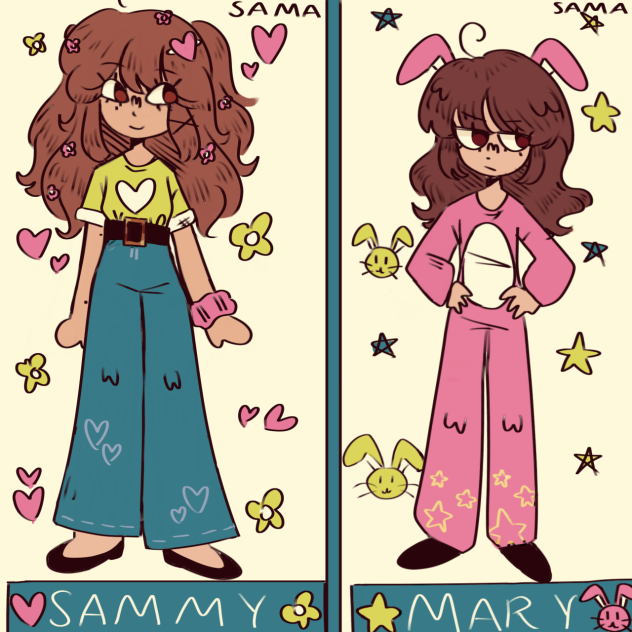 Me and my favorite sibling - ibisPaint