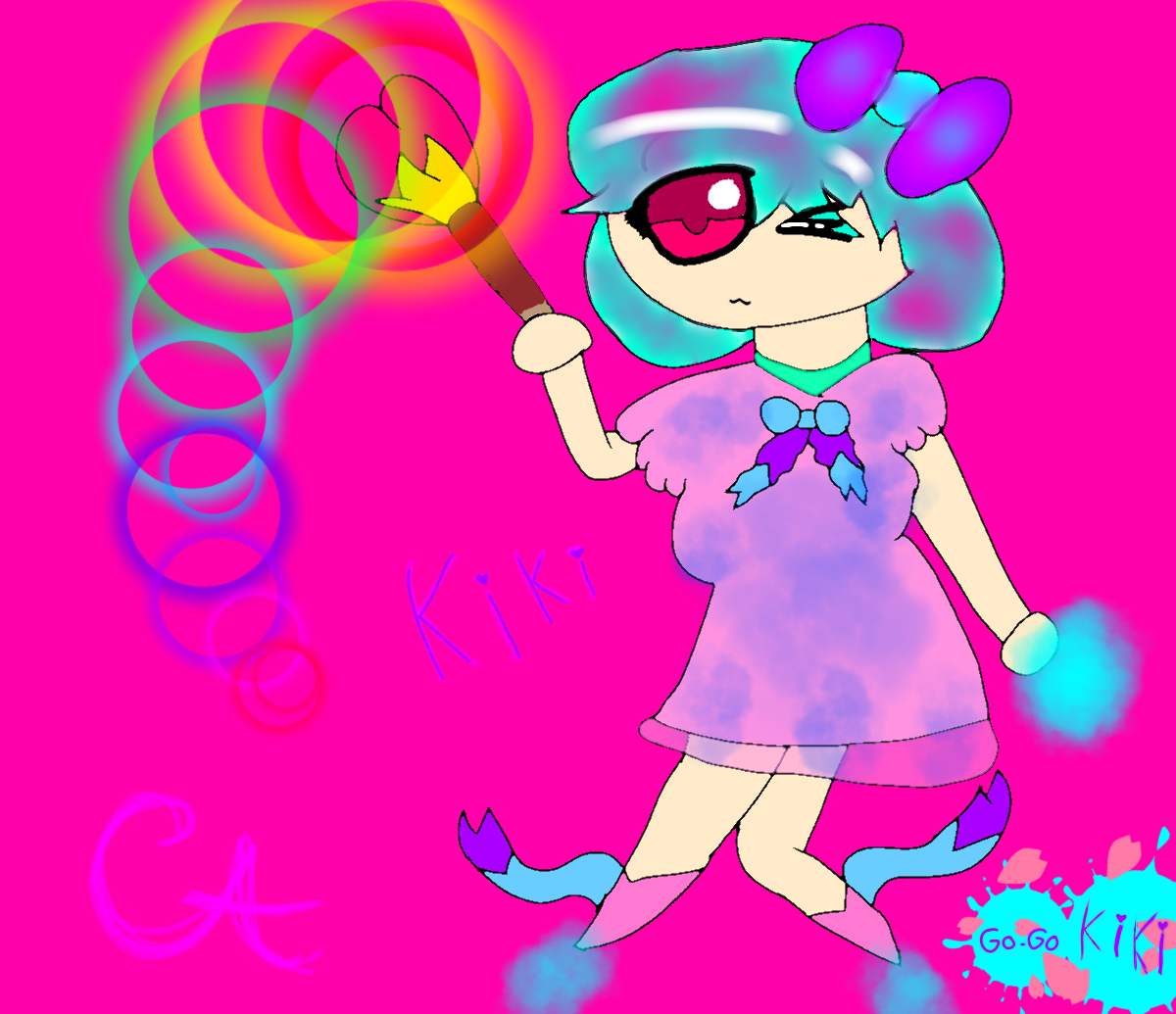 Kiki in Glorious Glitter Mode - ibisPaint