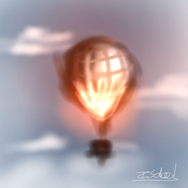 Hot air balloon - ibisPaint