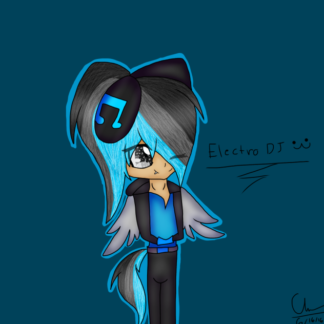 Electro DJ Human Speedpaint - ibisPaint