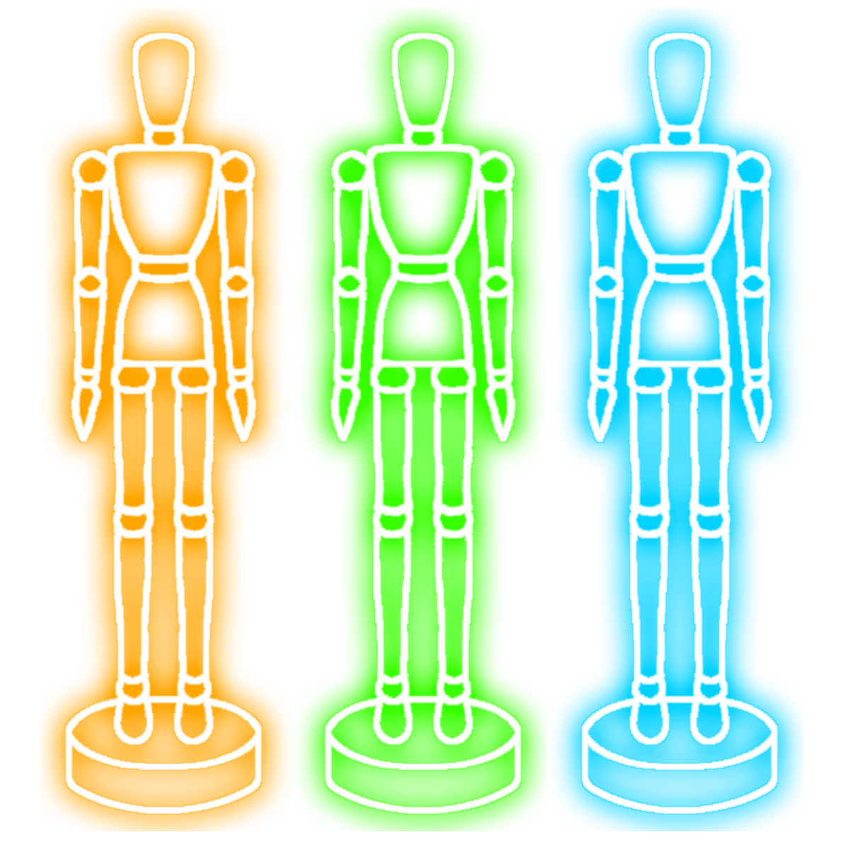 drawing mannequin neon icon 1 - ibisPaint