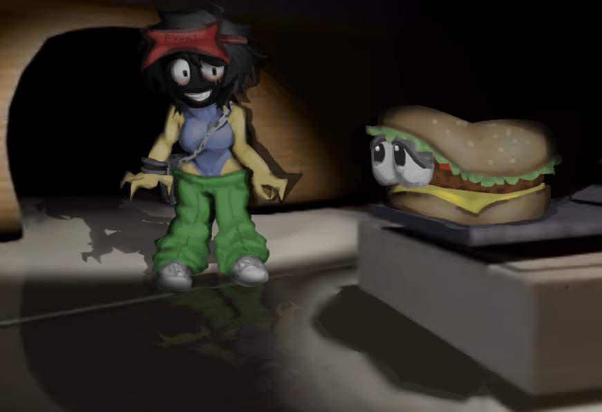 nic n her cheeseburger - ibisPaint