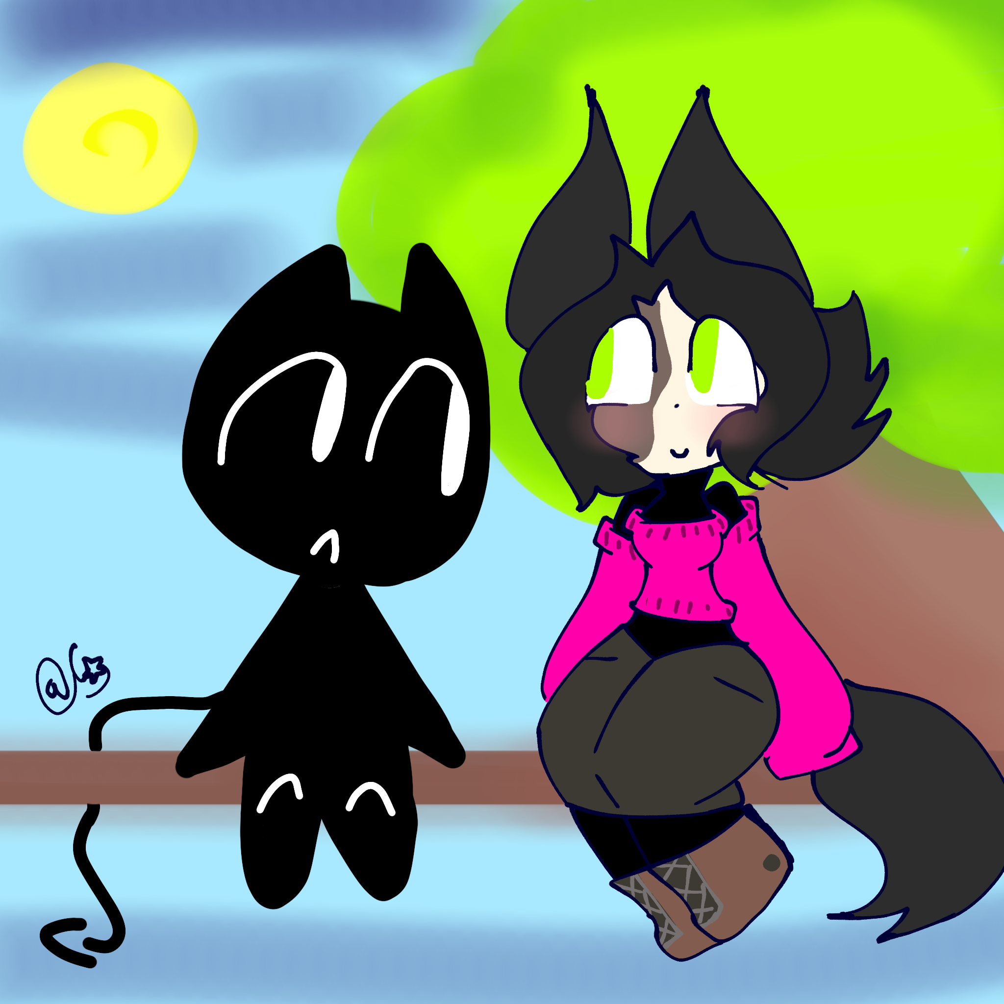 Ajuasa x Blacky💗💗💗 - ibisPaint