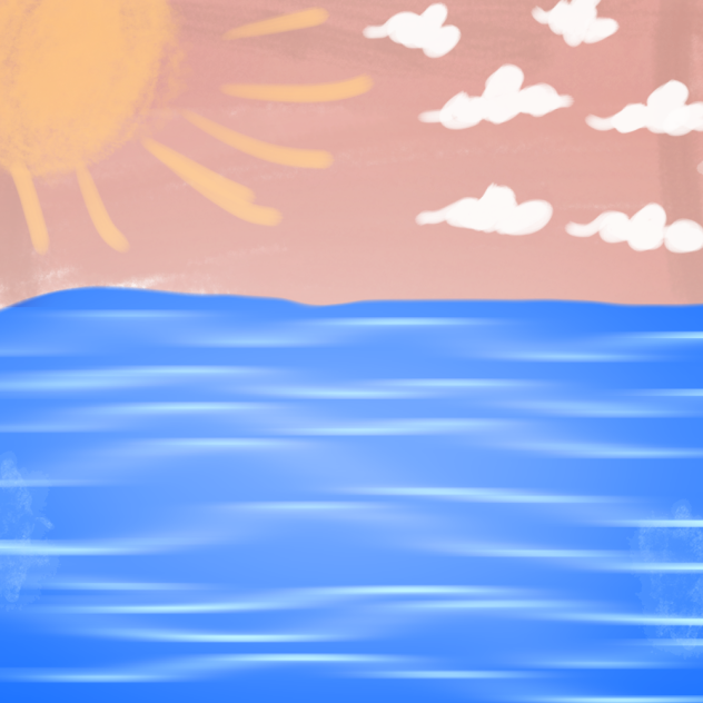 Basic Ocean Sky. - ibisPaint