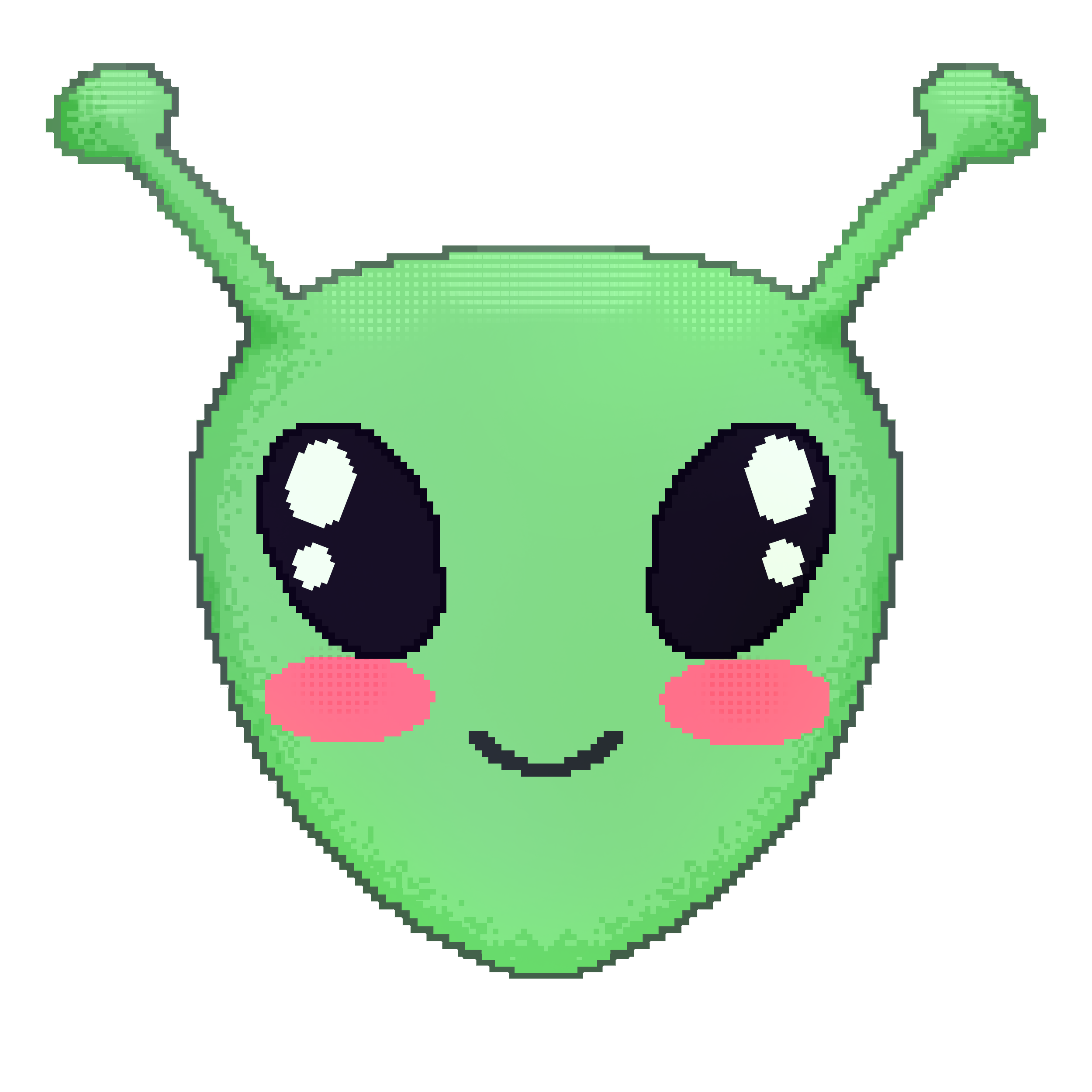 cute alien 👽(pixel) - ibisPaint