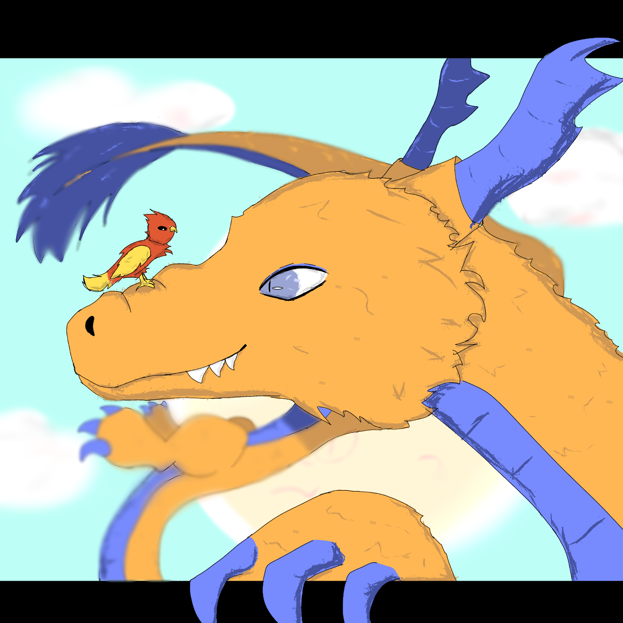 bird and dragon - ibisPaint