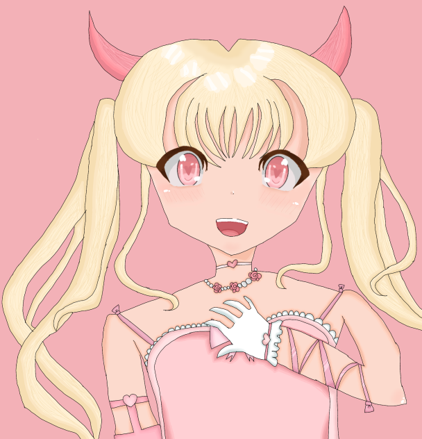 Lovely pink devil - ibisPaint