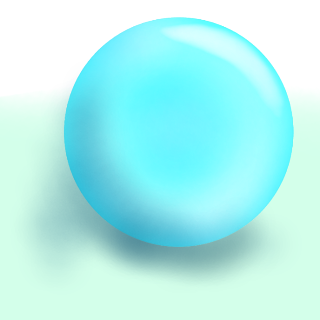 the light blue ball - ibisPaint