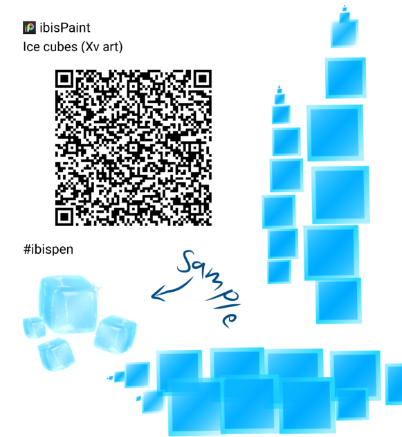 ice cubes brush - ibisPaint