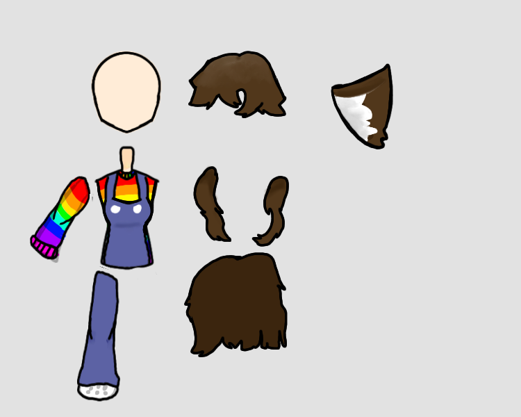 kidcore oc spritesheet - ibisPaint