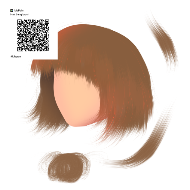 Hair bang brush - ibisPaint
