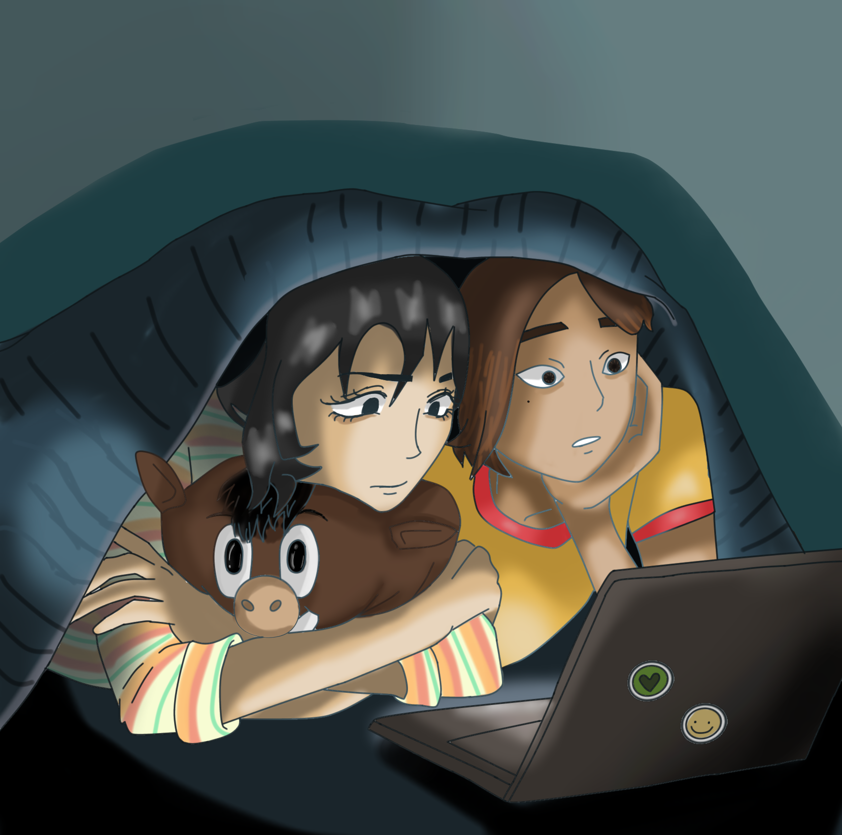 Anya and Daisuke Movie Night - ibisPaint