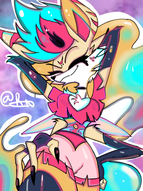 Queen bee cotton candy - ibisPaint